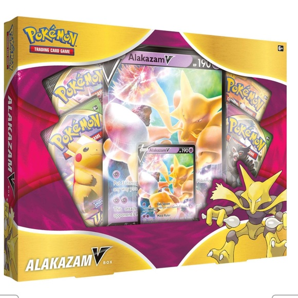 Pokemon | Toys | Pokemon Trading Card Game Sword Shield Alakazam V Box ...